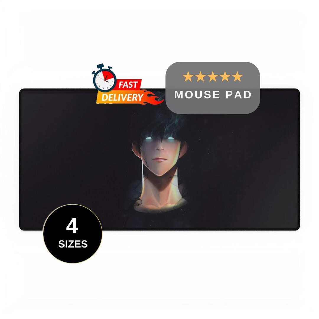 Sung Jinwoo, Solo Leveling Mouse Pad, Desk Mats I Anime, Levelling ...