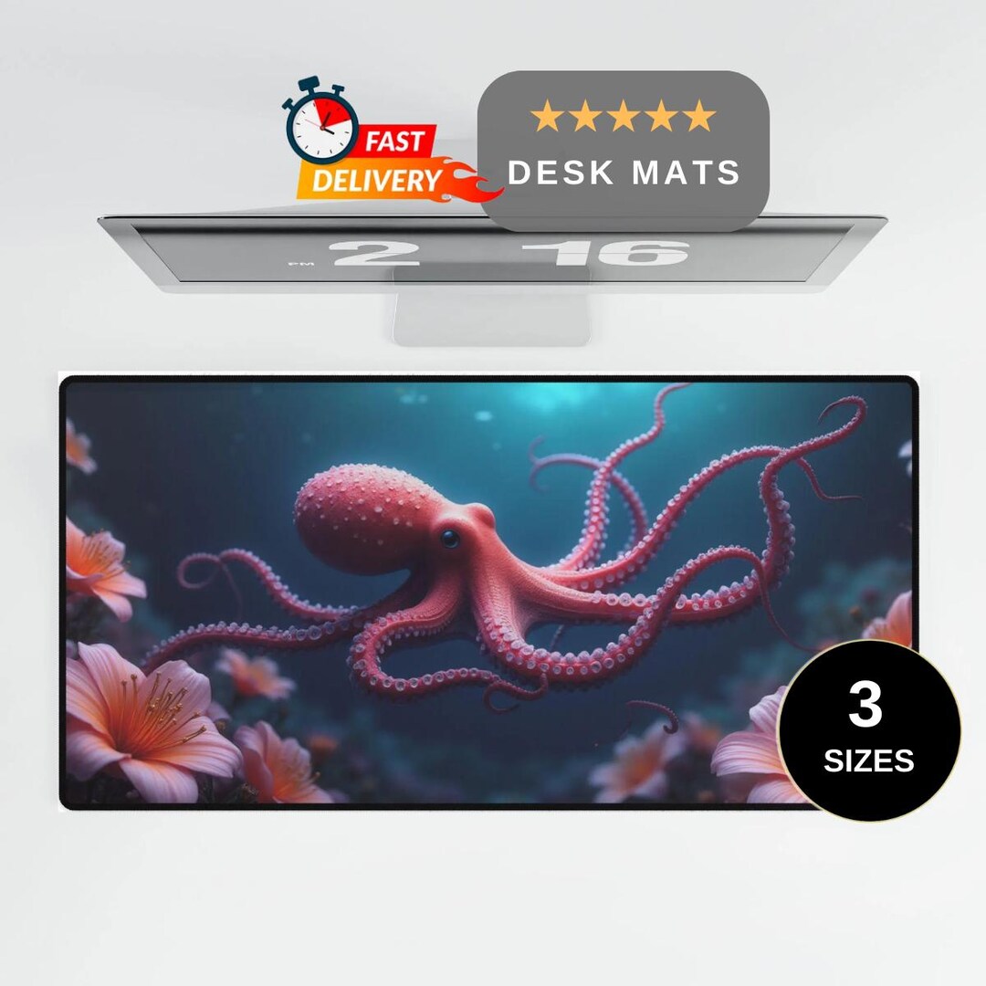 Giant Squid, Mouse Pad, Desk Mats I Gaming Mat Pad I Home Office ...