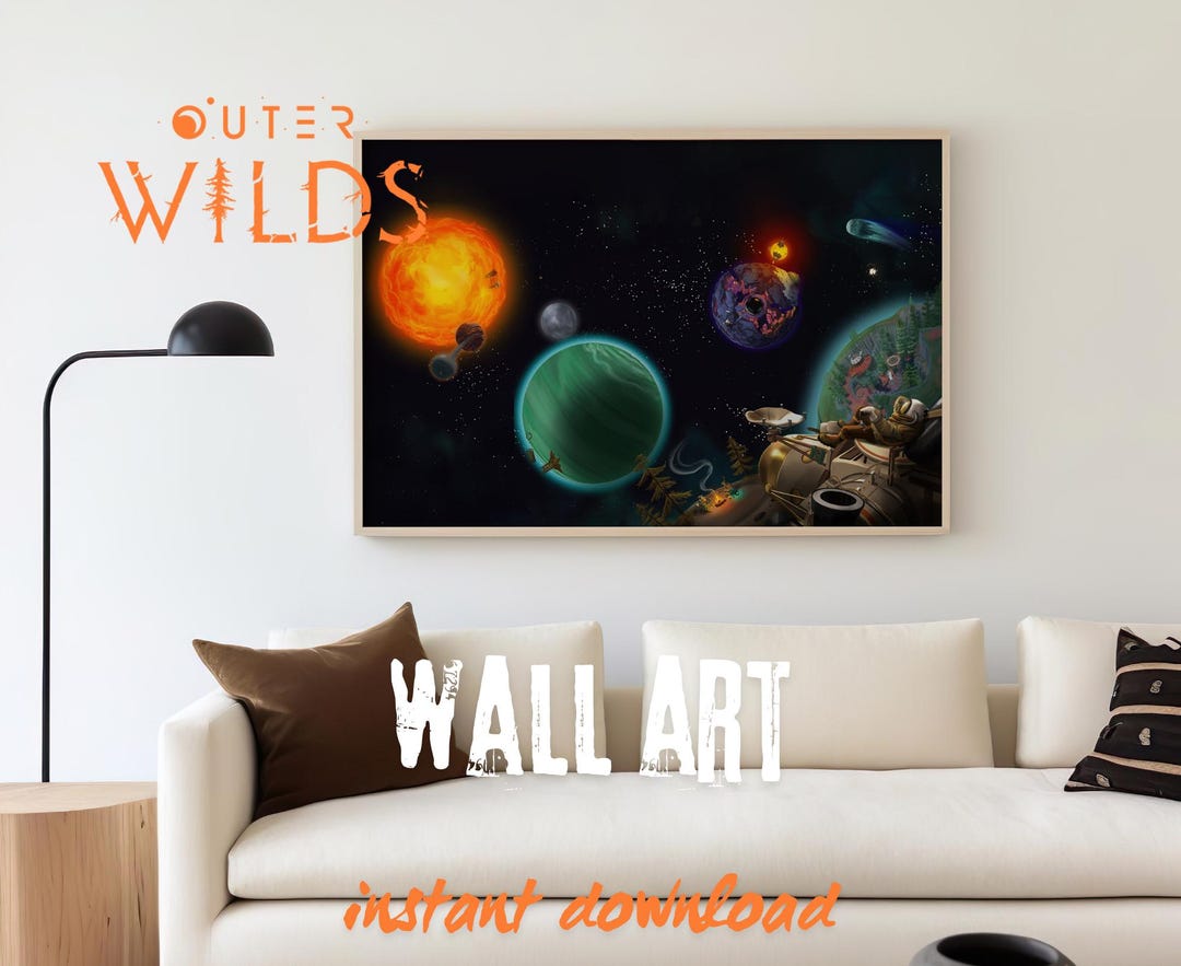 Outer Wilds Wall Art, Echoes of the Eye Poster I Hatchling, Solar ...
