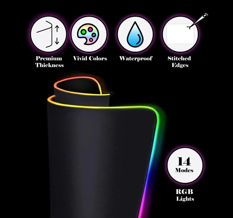 DS9 Defiant V Borg LED, Gamers XL Mousepad, Gaming Desk Mat Mouse Pad I ...