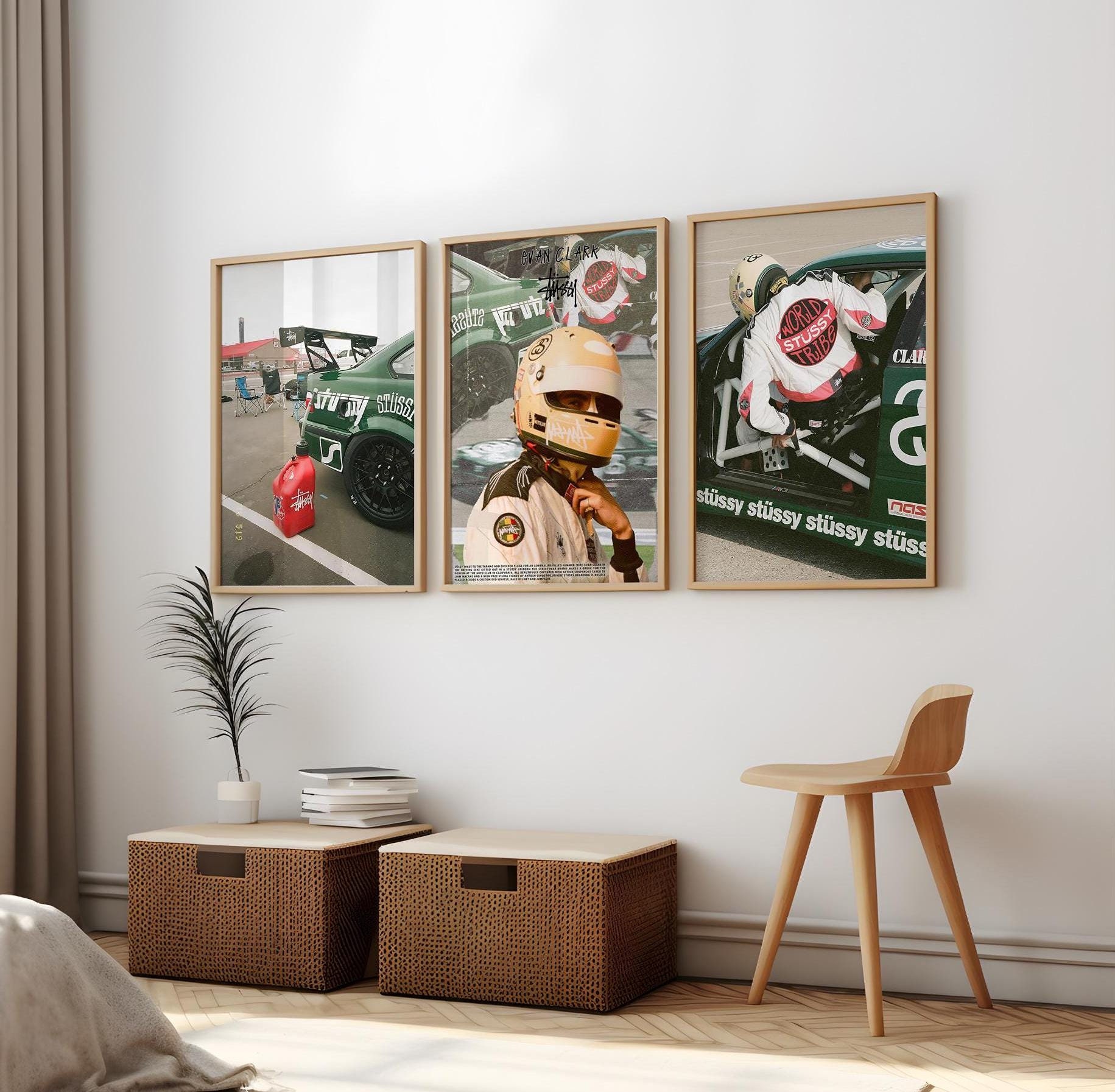 Racing Posters / Set of 3 / Race Car / Trendy Retro Vintage Racing ...