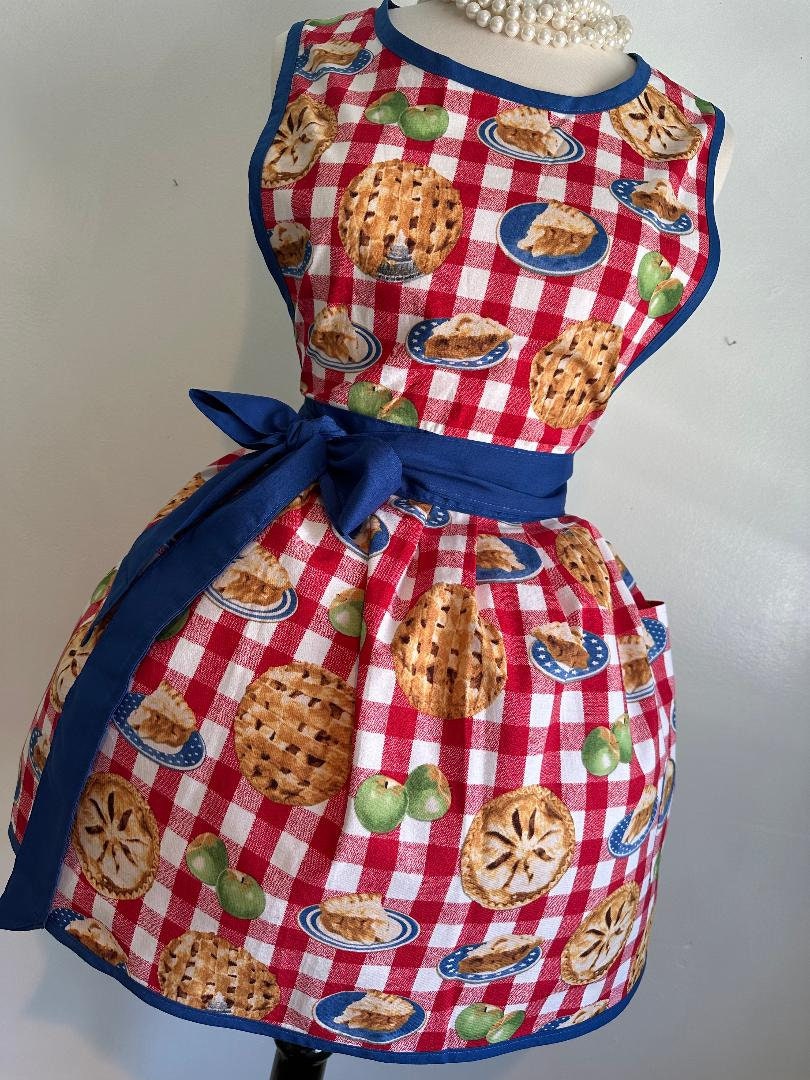 American Pie Apple Pie Apron Women's Retro Apron - Etsy