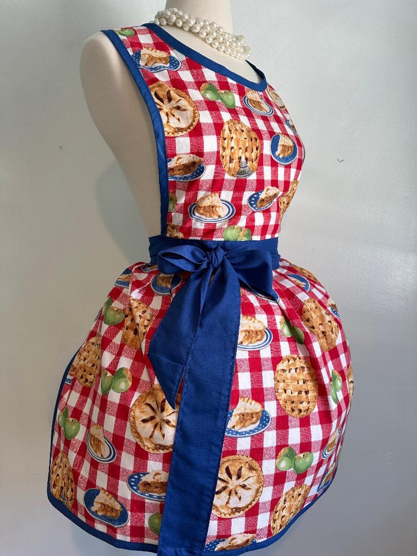 American Pie Apple Pie Apron Women's Retro Apron - Etsy
