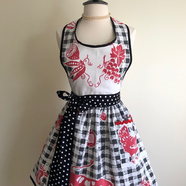 50s Apron - Etsy