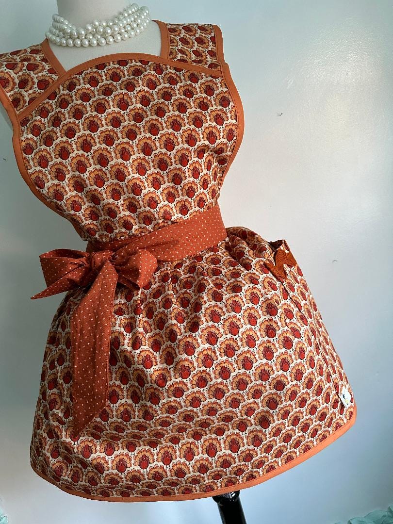 Fall Thanksgiving Apron #7 Women's Retro Apron - Etsy