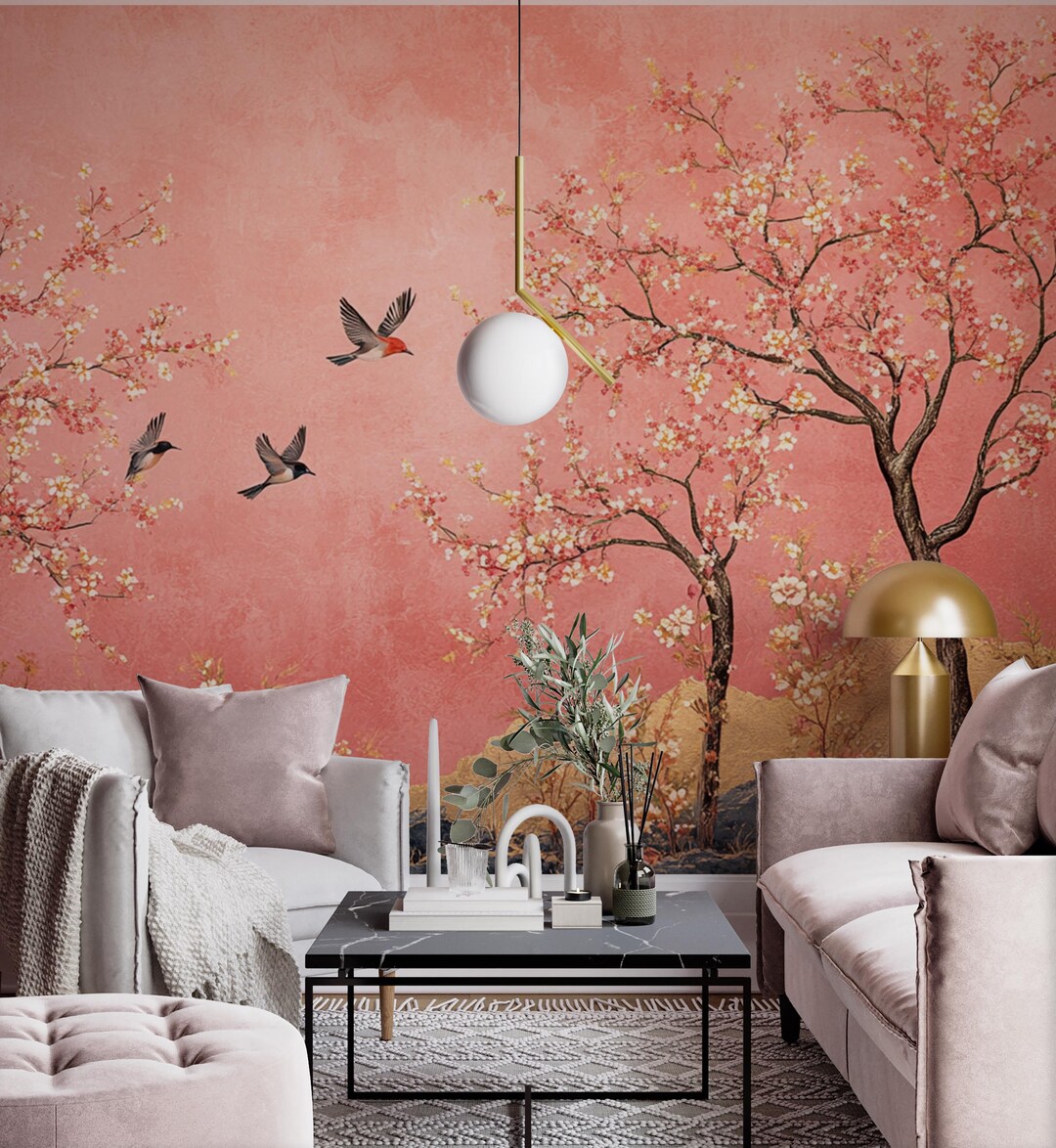 Cherry Blossom Dreamspace Wallpaper | Elegant Japanese Sakura Mural ...