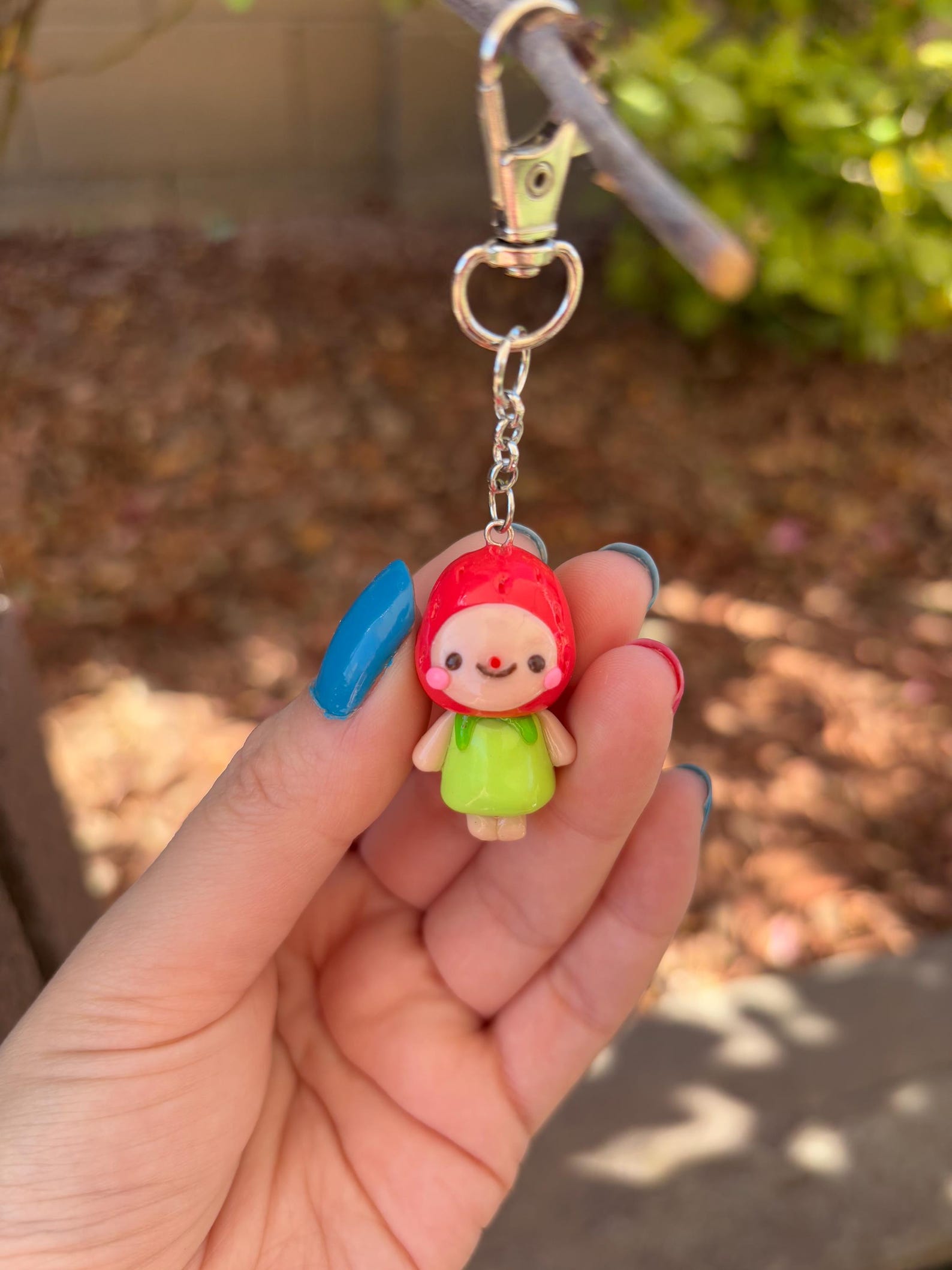 Strawberry Buddy Polymer Clay Keychain - Etsy