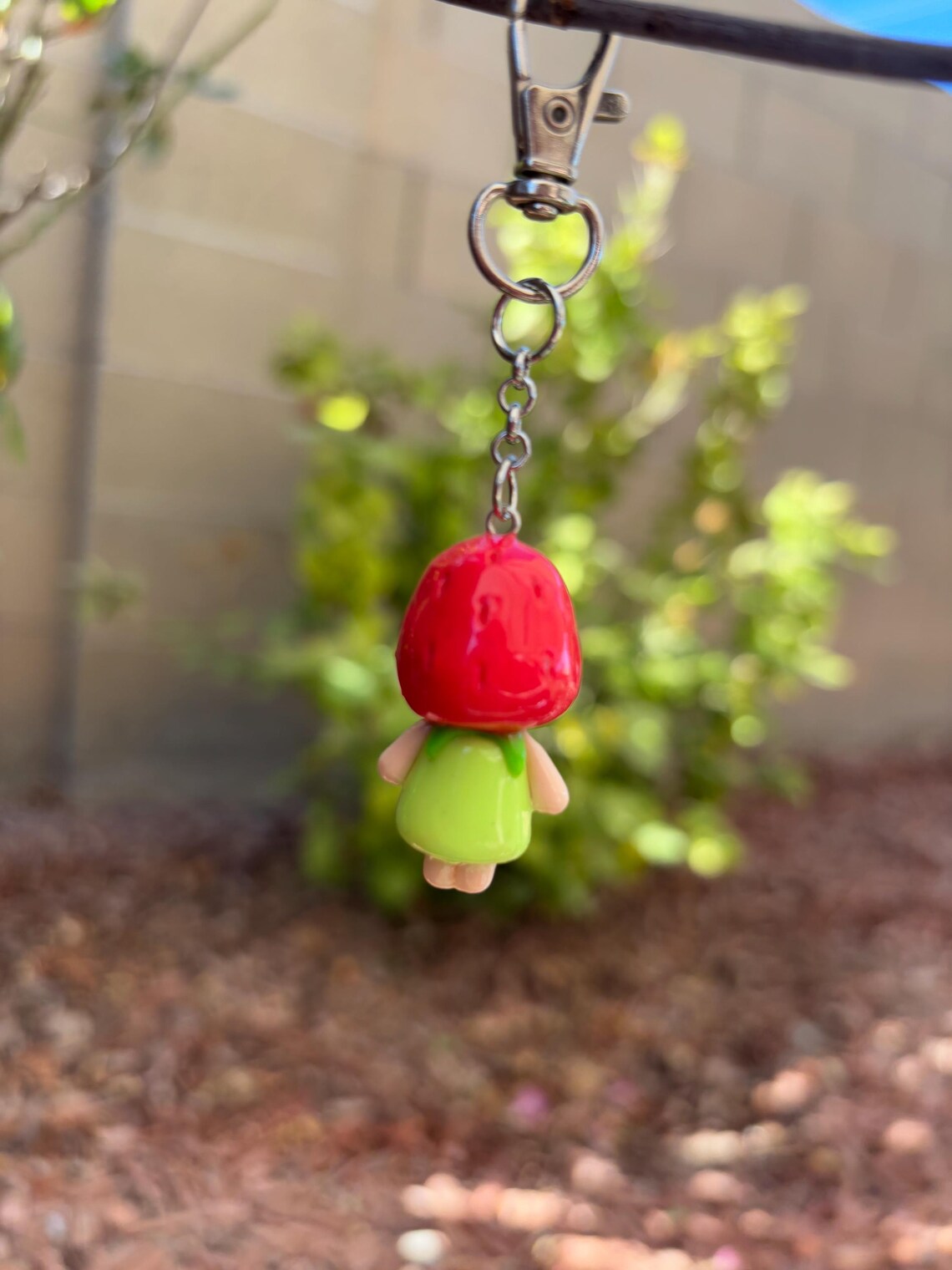 Strawberry Buddy Polymer Clay Keychain - Etsy