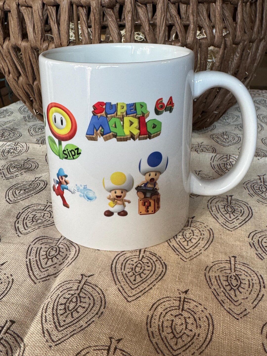 Super Mario Coffee Mug, Super Mario 64 Coffee Cup, Games Coffee Mug ...