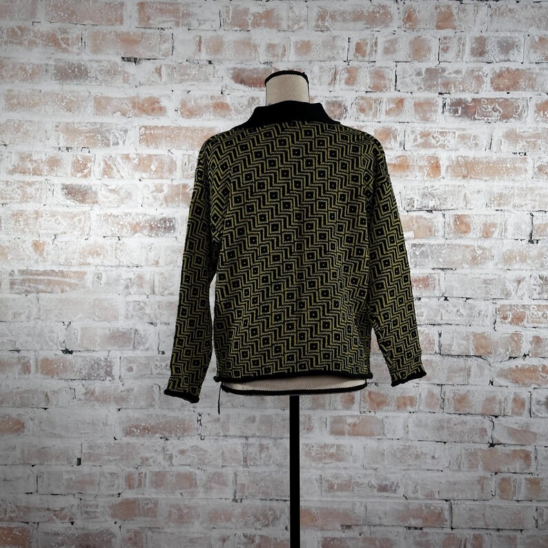 True Vintage 90s Express Tricot Women’s Neon Lime Green and Black ...