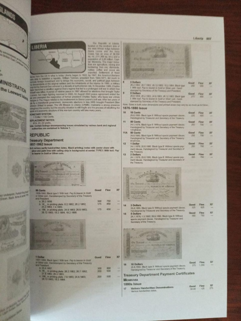 Standart Catalog of World Paper Money 1368-1960 Banknotes. Book in 2 ...