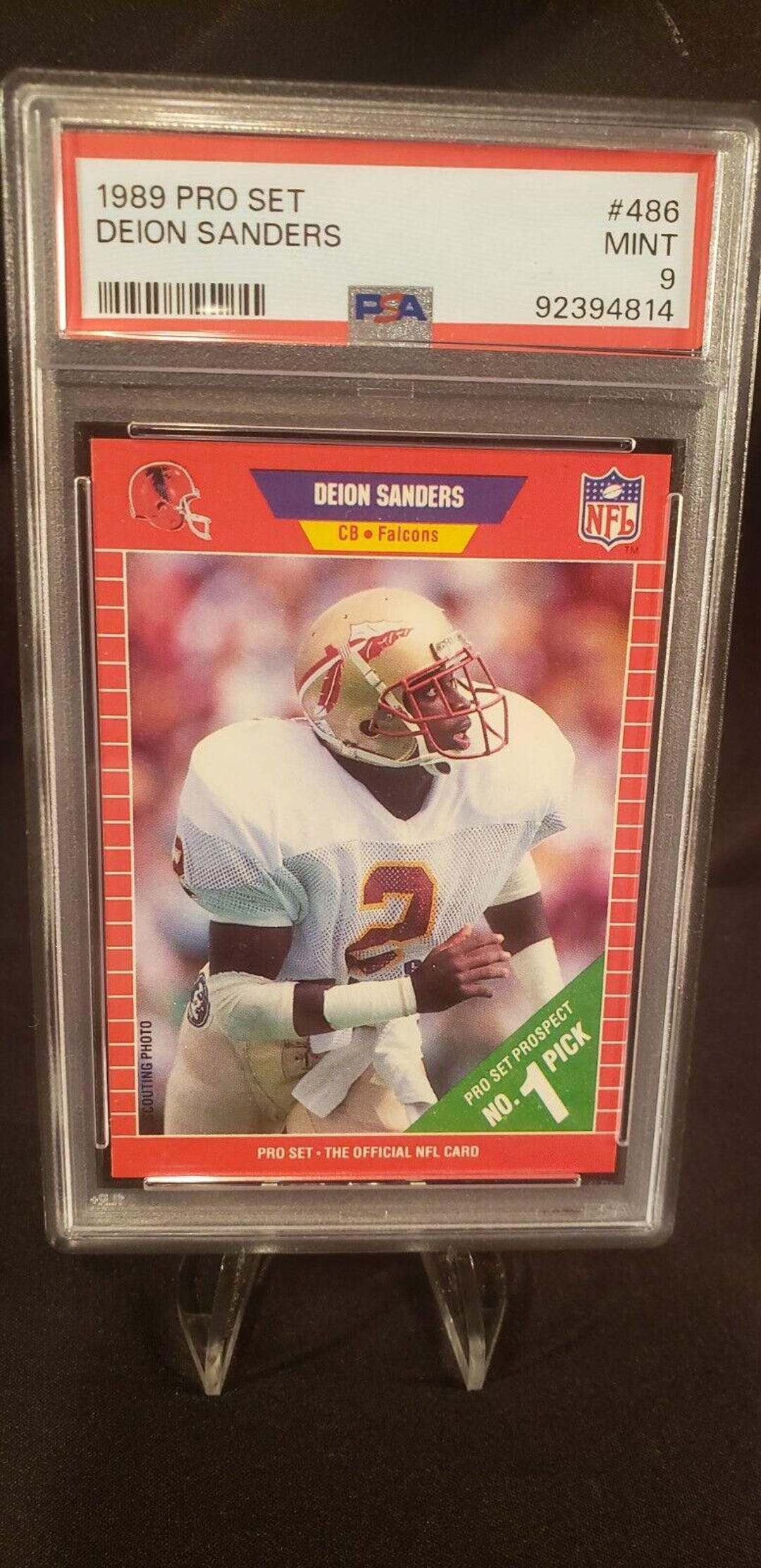 1989 Pro Set Deion Sanders #486 RC HOF PSA 9 - Etsy