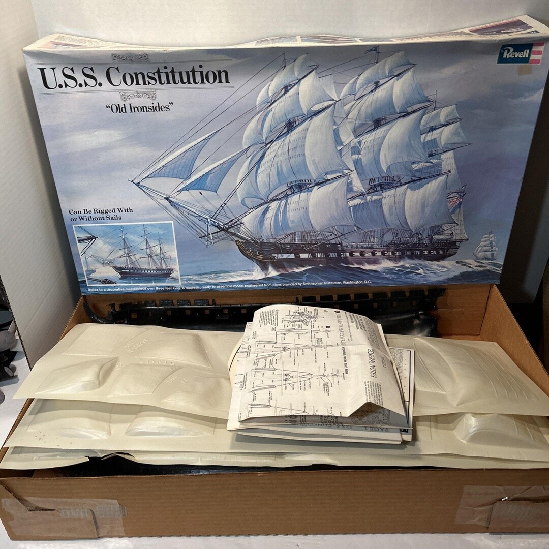 Revell USS Constitution Large Ship Model Kit H-398 NOS Unbuilt - Etsy