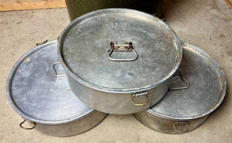 WWII US Army Mermite Food Container 1943/44 SMCO W/ 3 Inserts Militaria ...