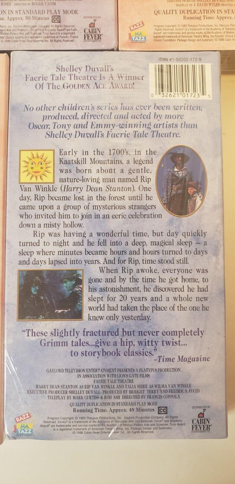 Shelley Duvall's Faerie Tale Theatre VHS New Sealed Lot of 5 - Etsy