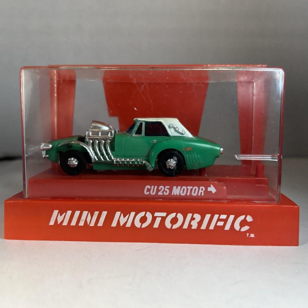 1960s Mini Motorific Dragster Hot Rod #CZ-3287 Car W/ Original Display ...