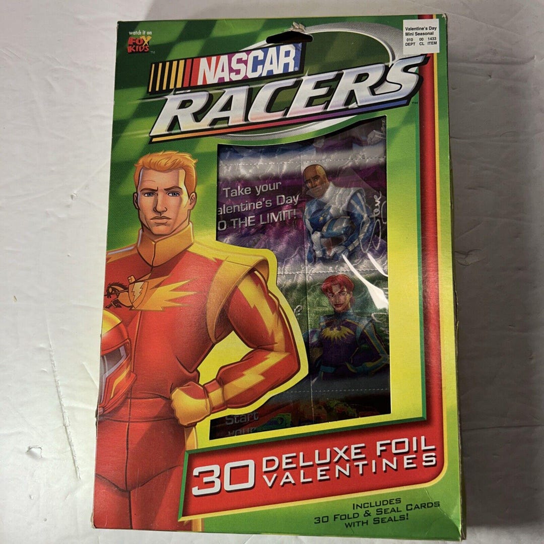 Vintage Nascar Racers 30 Deluxe Foil Valentines Yr 2000 Fox Kids - Etsy