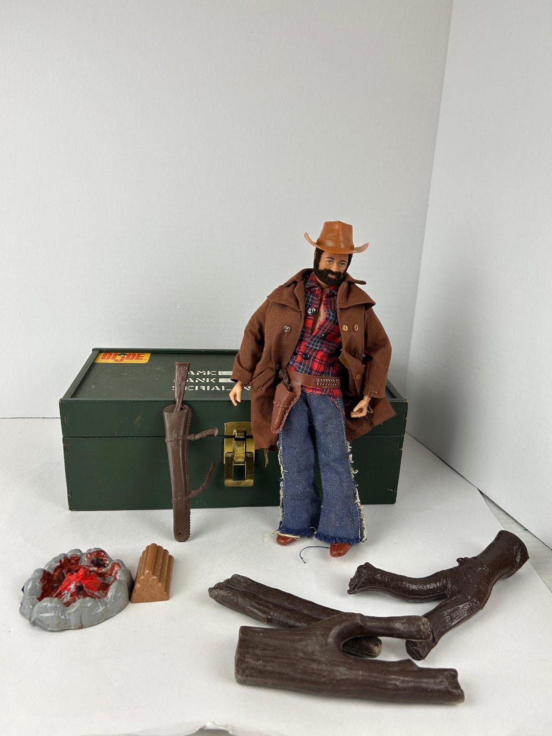 Vintage GI Joe AT Wild West Cowboy Bearded Figure Outfit Lot Hasbro 12 ...