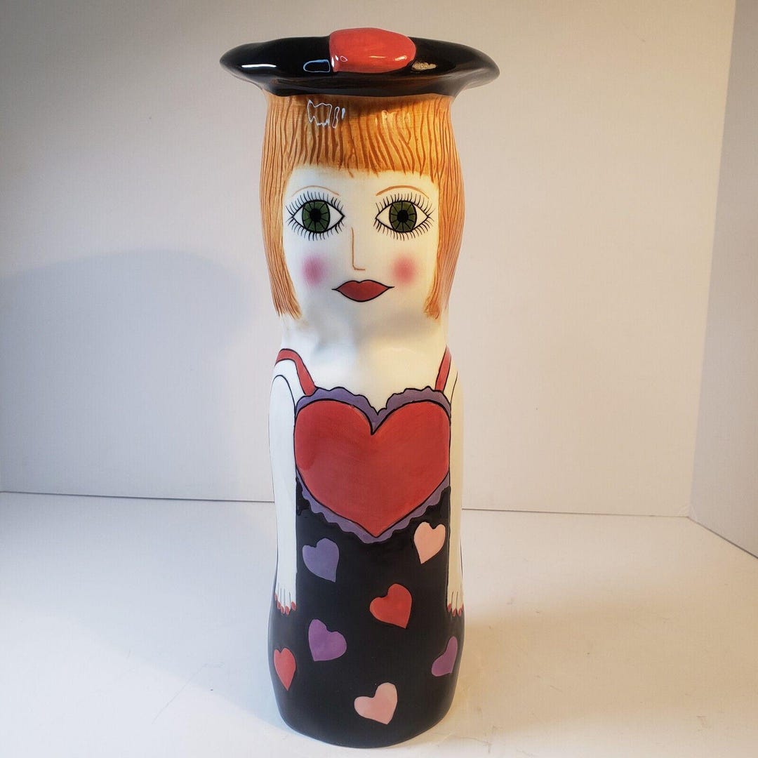 Susan Paley Ganz Vase "amy" 10.5" - Etsy