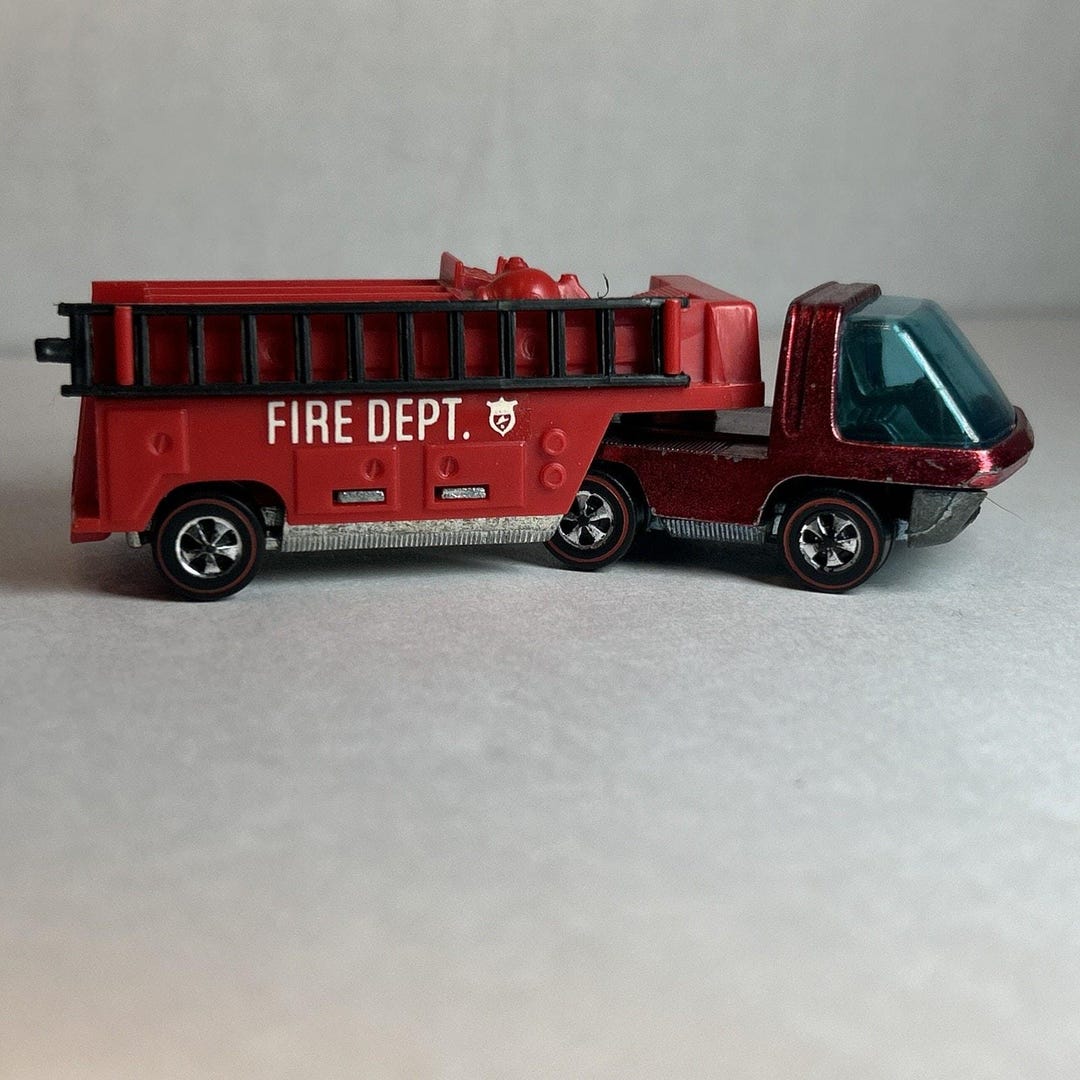 Hot Wheels Redline 1969 Fire Engine Spectraflame Red – Excellent Shape ...
