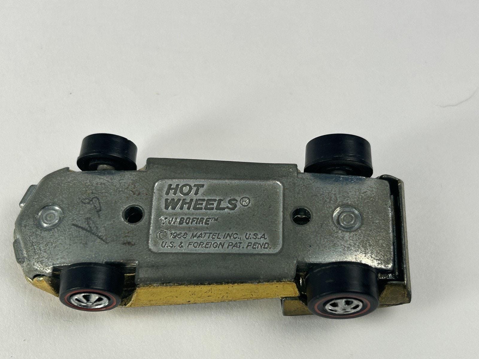 Vintage Hot Wheels Turbo Fire Redline Diecast Car Gold 1968 Mattel USA ...