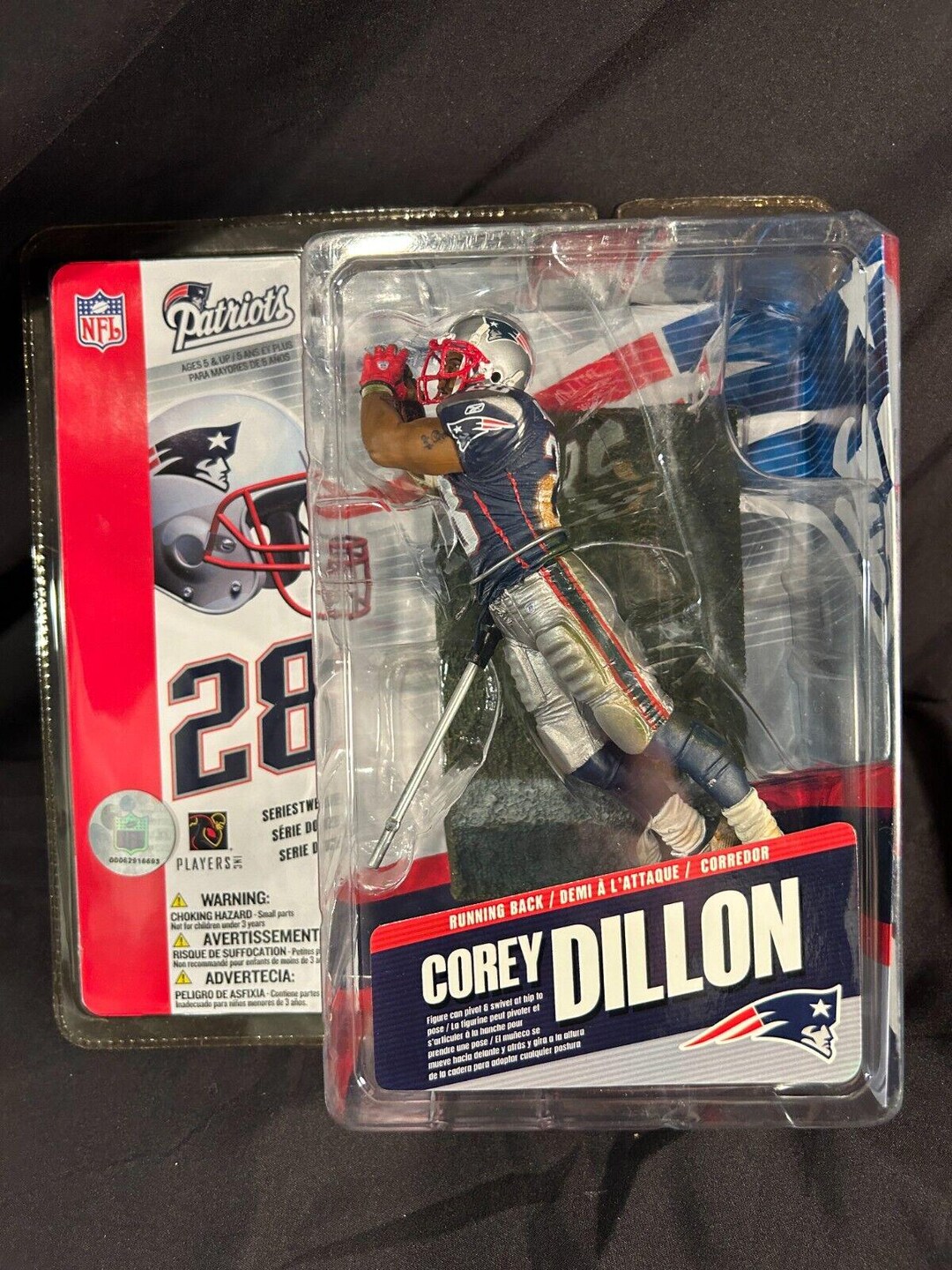 Corey Dillon Mcfarlane New England Patriots Figure NFL Series 12 New - Etsy