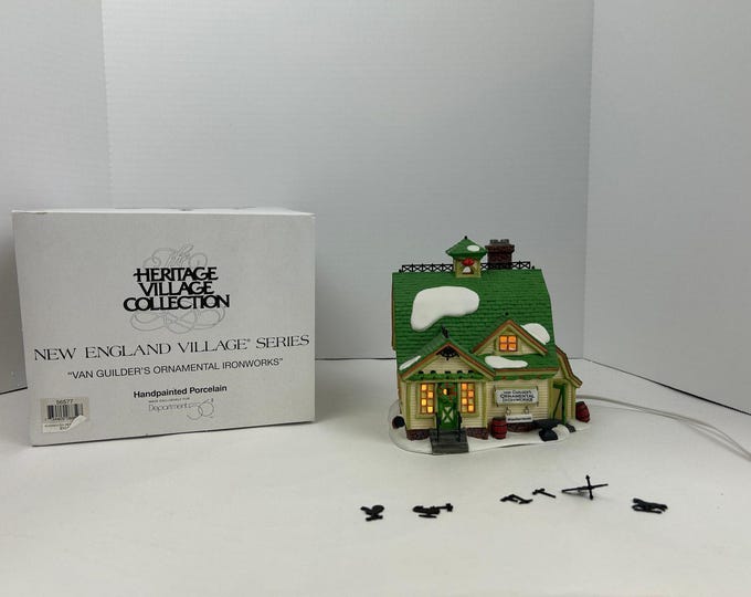 Department 56 New England Village Van Guilder’s Ornamental Ironworks ...