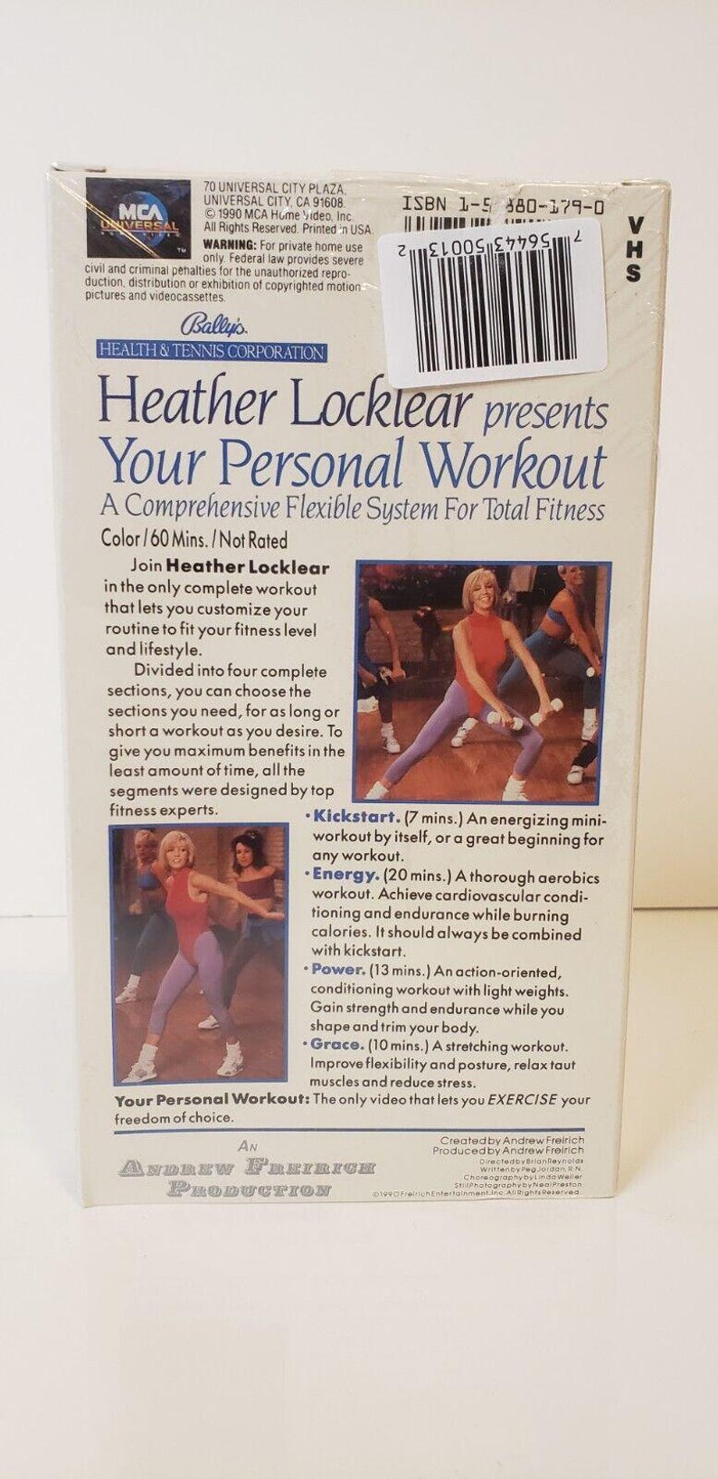 Vintage Heather Locklear Bally’s Personal Workout VHS 1990 New Sealed ...