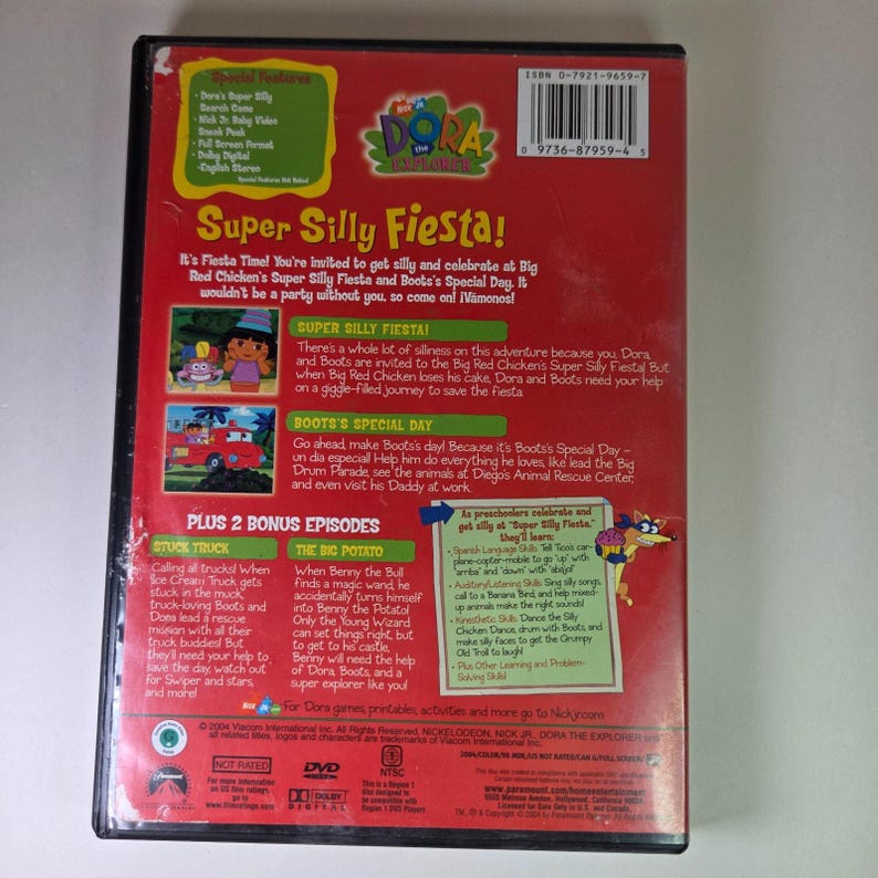 Dora the Explorer - Super Silly Fiesta DVD - Etsy