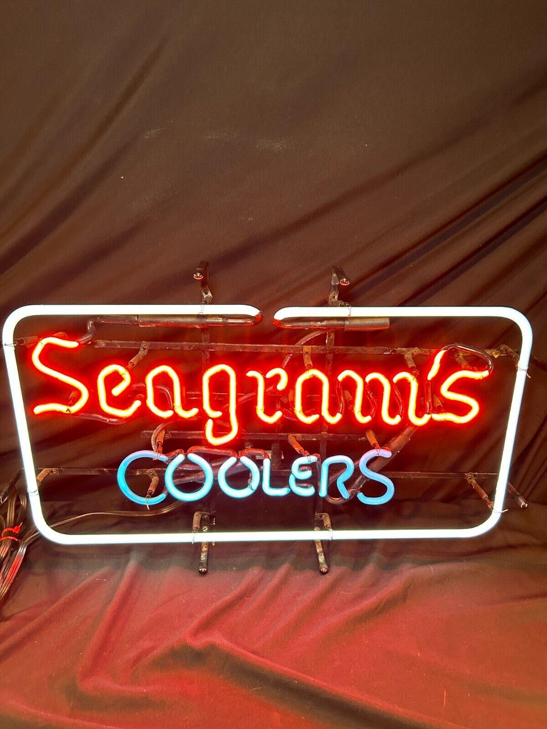 Vintage Seagram's Coolers Neon Sign - Etsy