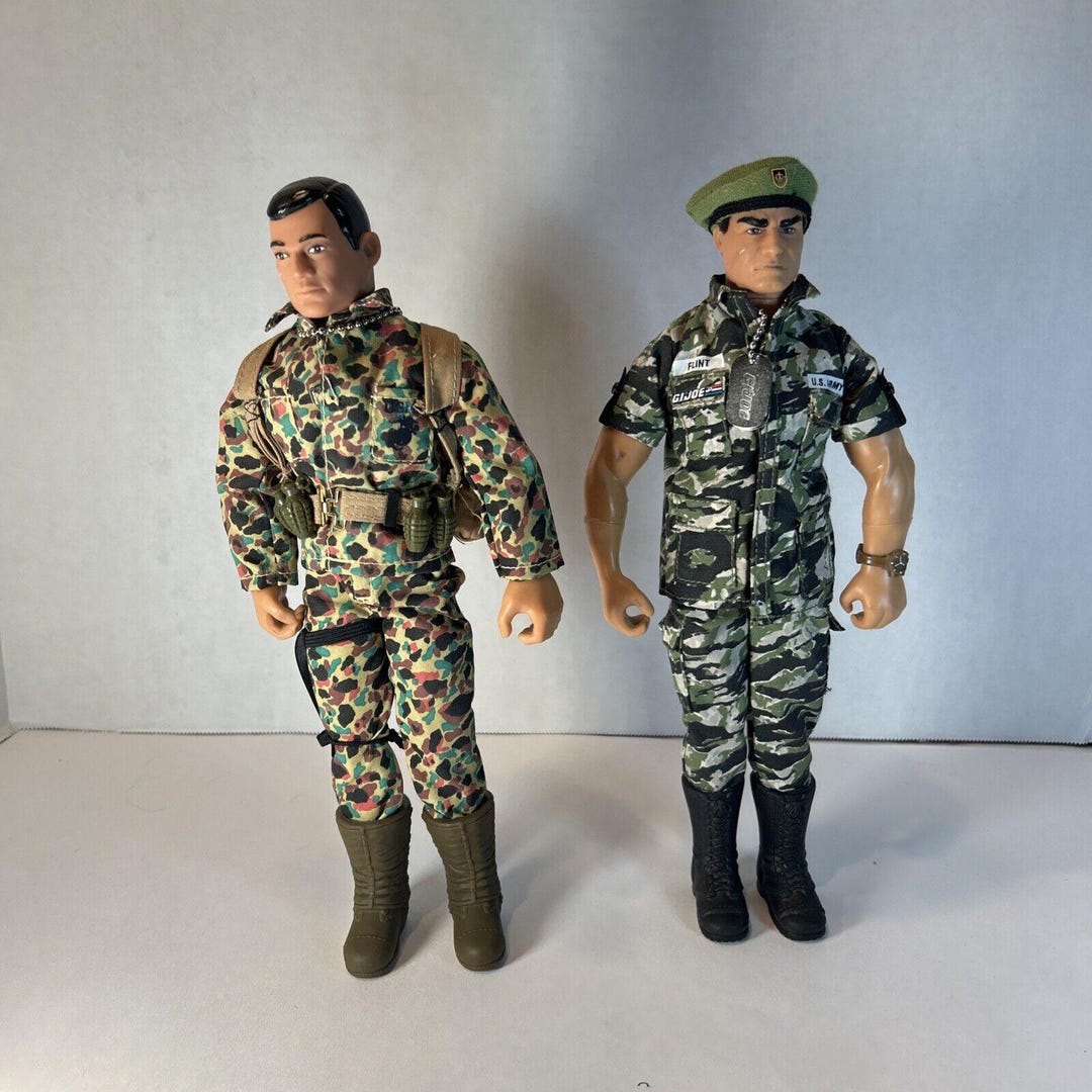 2 Vintage GI Joe 12" Action Figures - Etsy