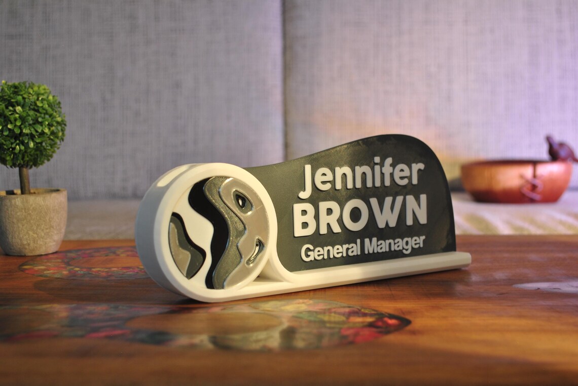 Desk Name Plate, Custom Name Plate for Desk, Personalized Desk Name ...