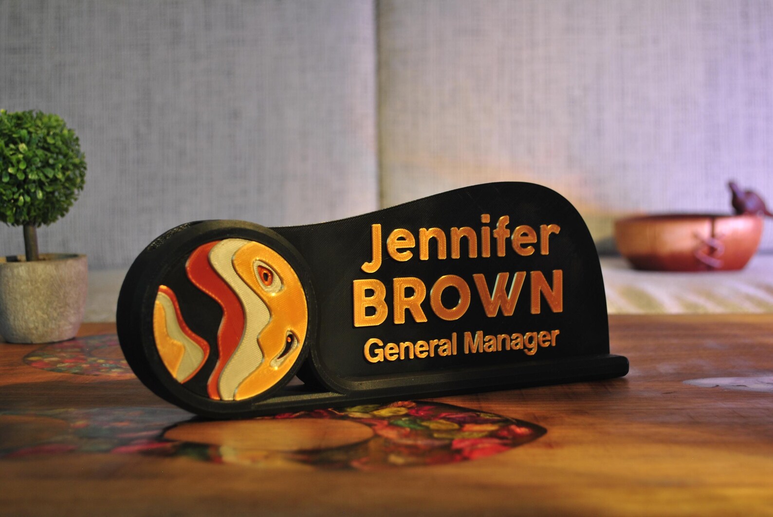 Desk Name Plate, Custom Name Plate for Desk, Personalized Desk Name ...