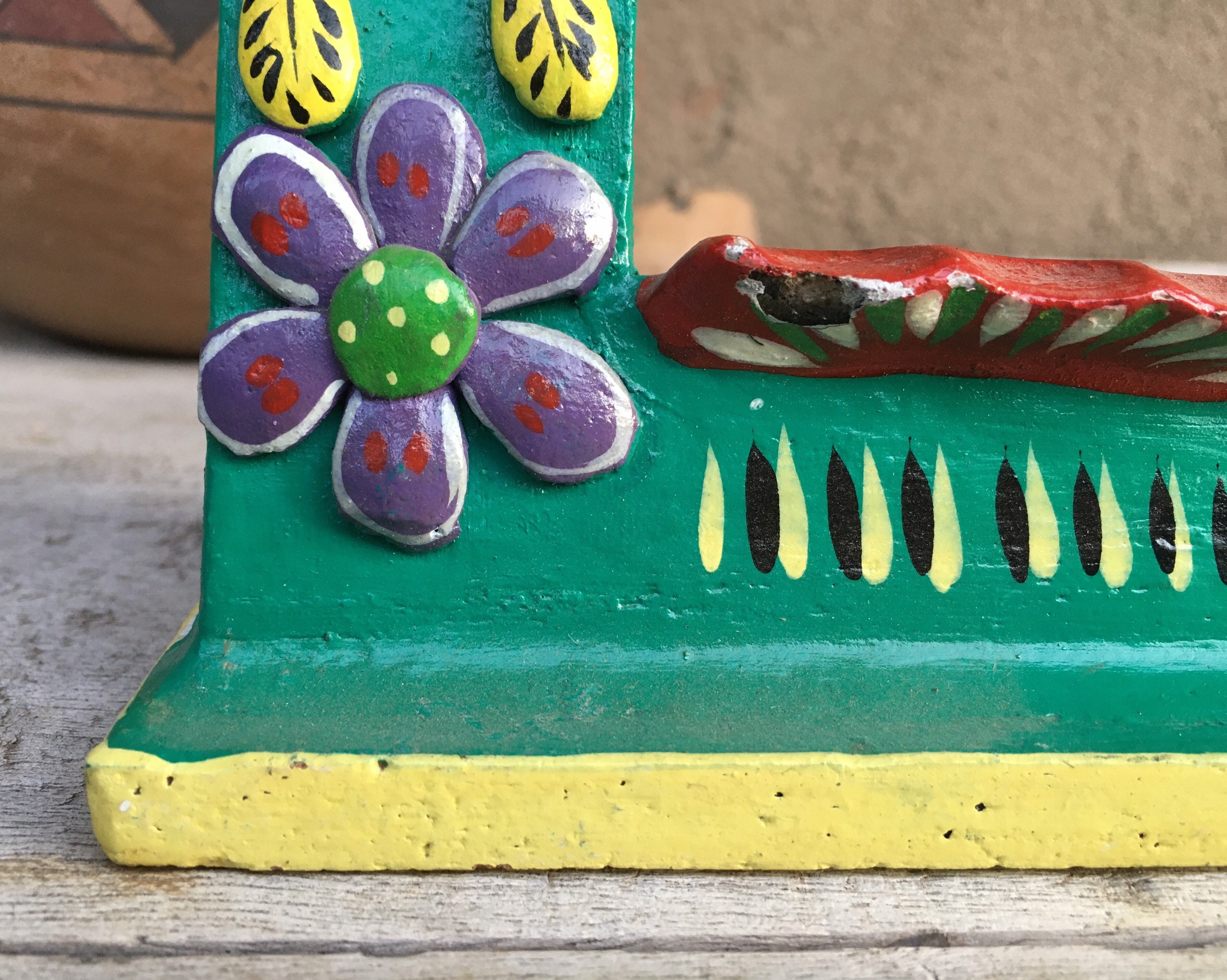 Colorful Mexican Folk Art Pottery Picture Frame by Gerardo Ortega ...