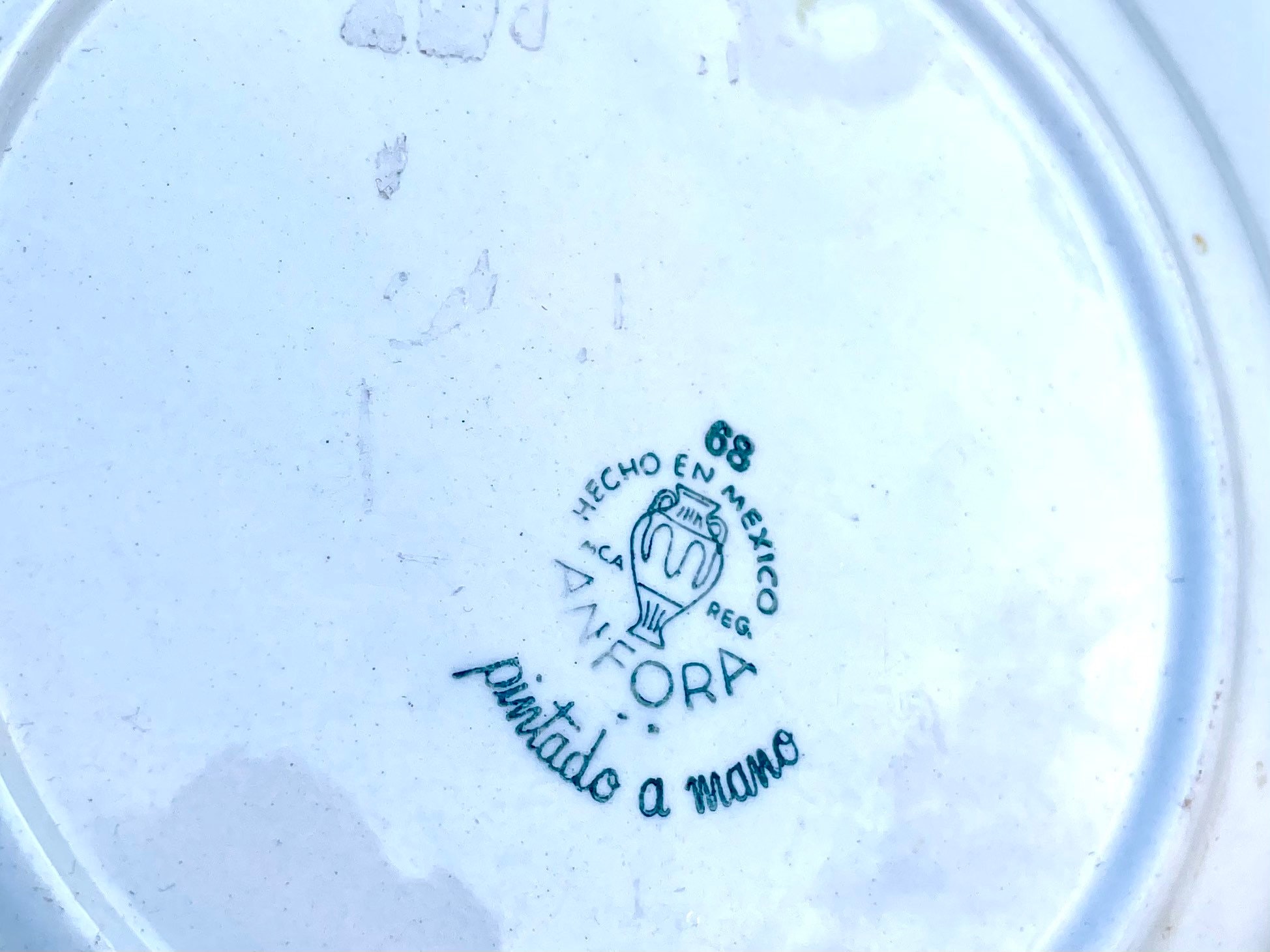 Vintage Mexican Anfora Puebla Brown Single 8 Luncheon Plate, Brown ...