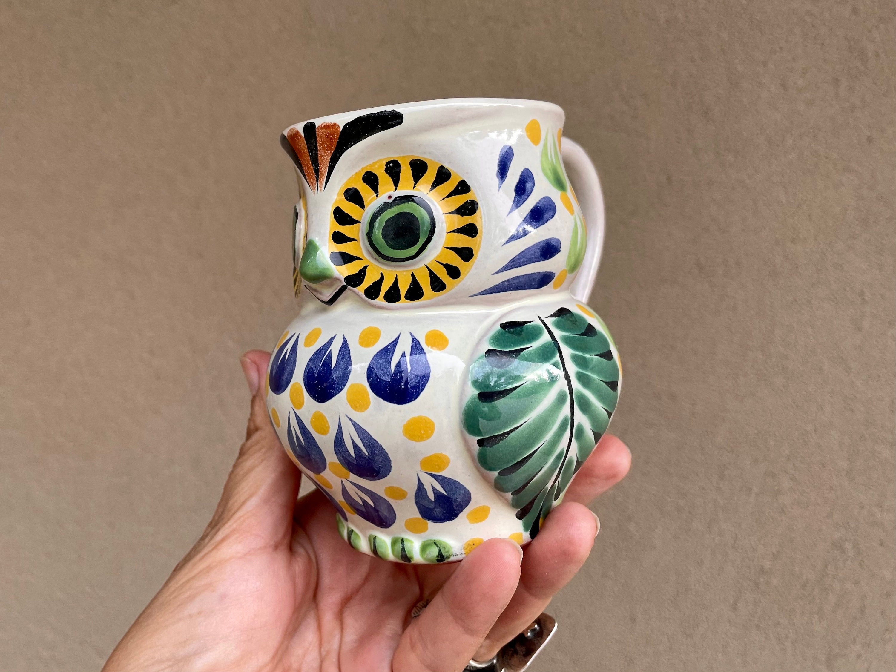 Vintage Gorky Gonzales Small Owl Pitcher About 4.25 Tall, Confetti ...