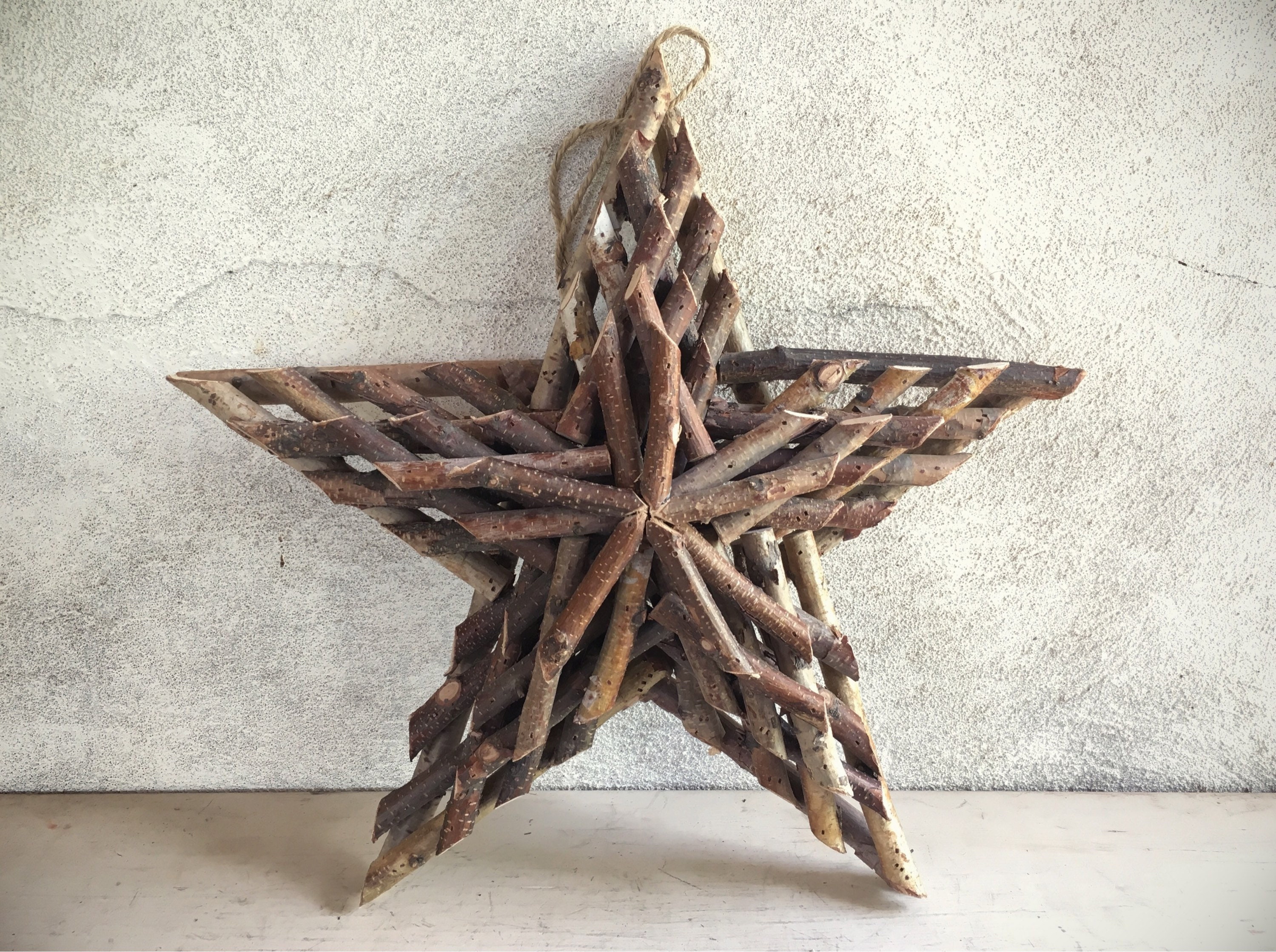 Twig Star Wall Hanging Rustic Decor, Five Point Star, Wood Pentacle ...