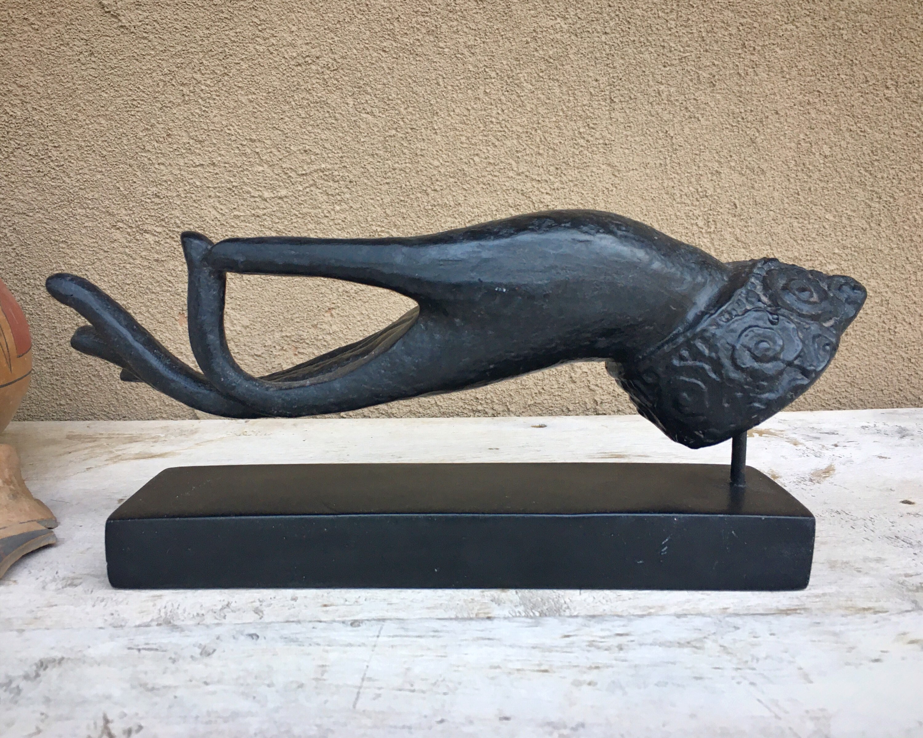 Heavy Cast Resin Hand Statue Mounted on Stand, Mudra Pose, Buddhist Art ...