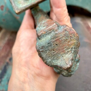 Vintage Heavy Verdigris Copper Bronze Koi Fish Door Knocker ...