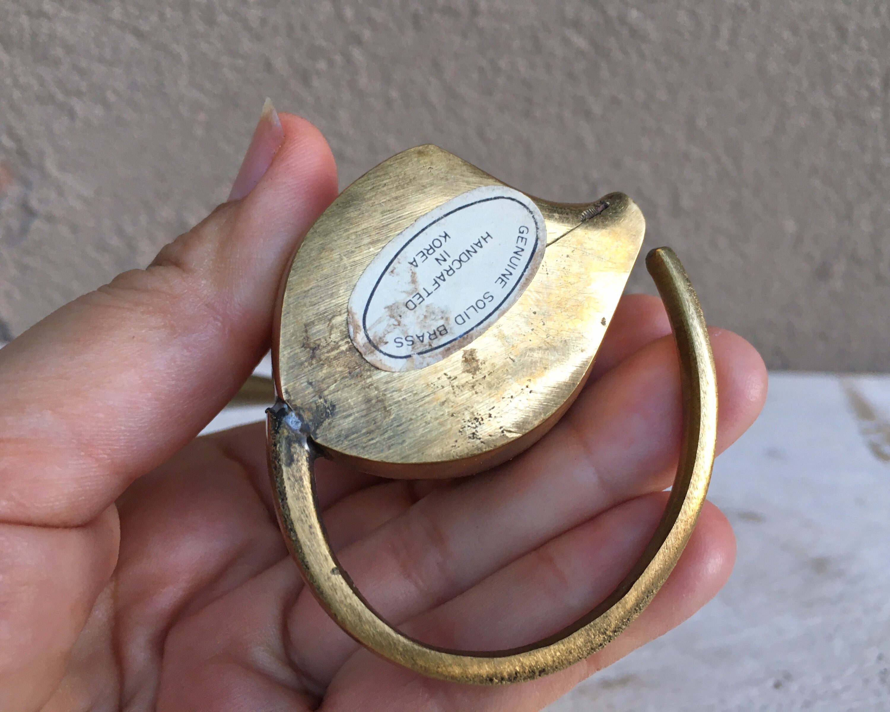 Mid Century Modern Solid Brass Mouse with Big Ears Curled Tail Figurine ...