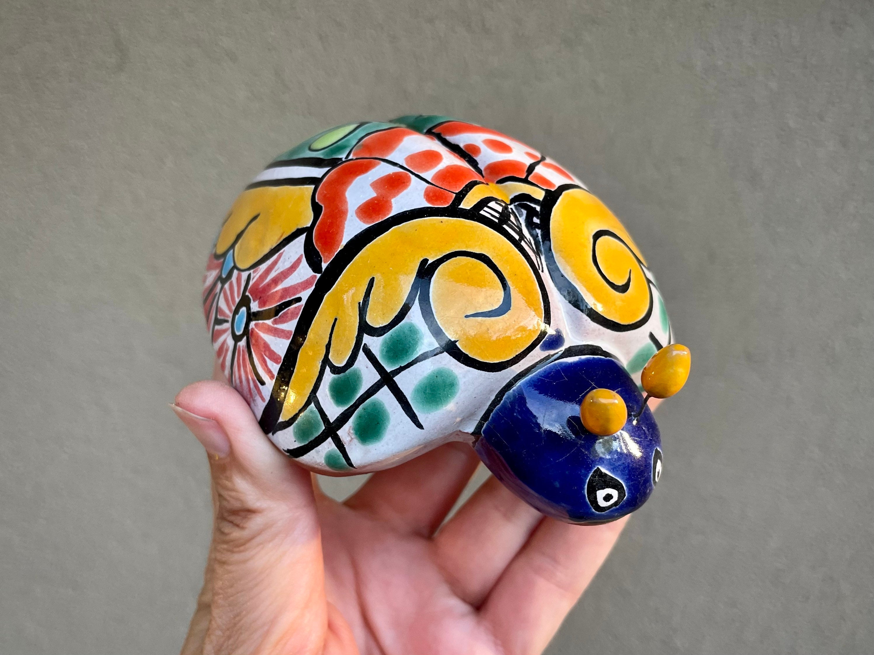 Vintage Talavera Pottery Snail Figurine Mexican Pottery Wall Art, Patio ...