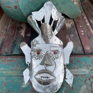 Mexican Tin Mask - Etsy
