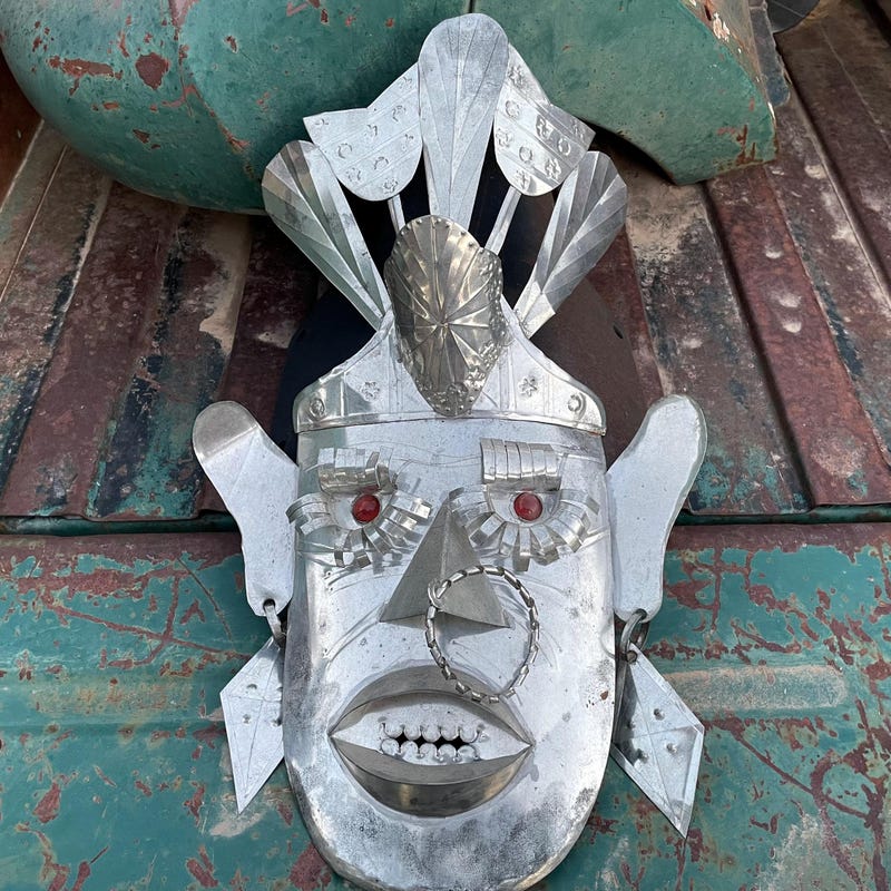 Mexican Tin Mask - Etsy