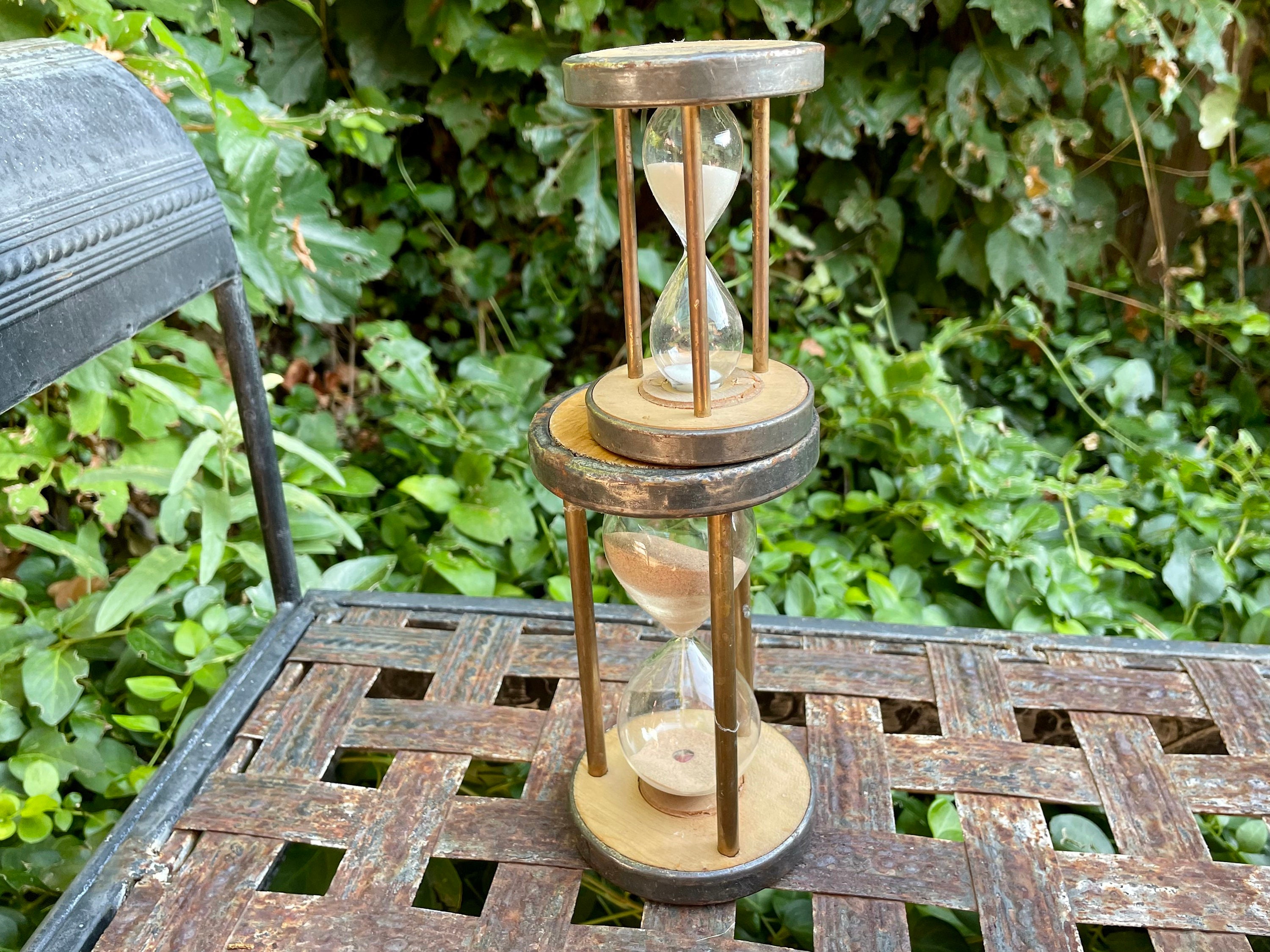 Pair Sand Timers Repurposed Antique Spools, Old Time Keeping Method ...