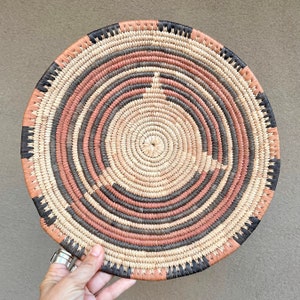 Vintage West African Coiled Shallow Flat Basket Mat of Hausa - Etsy