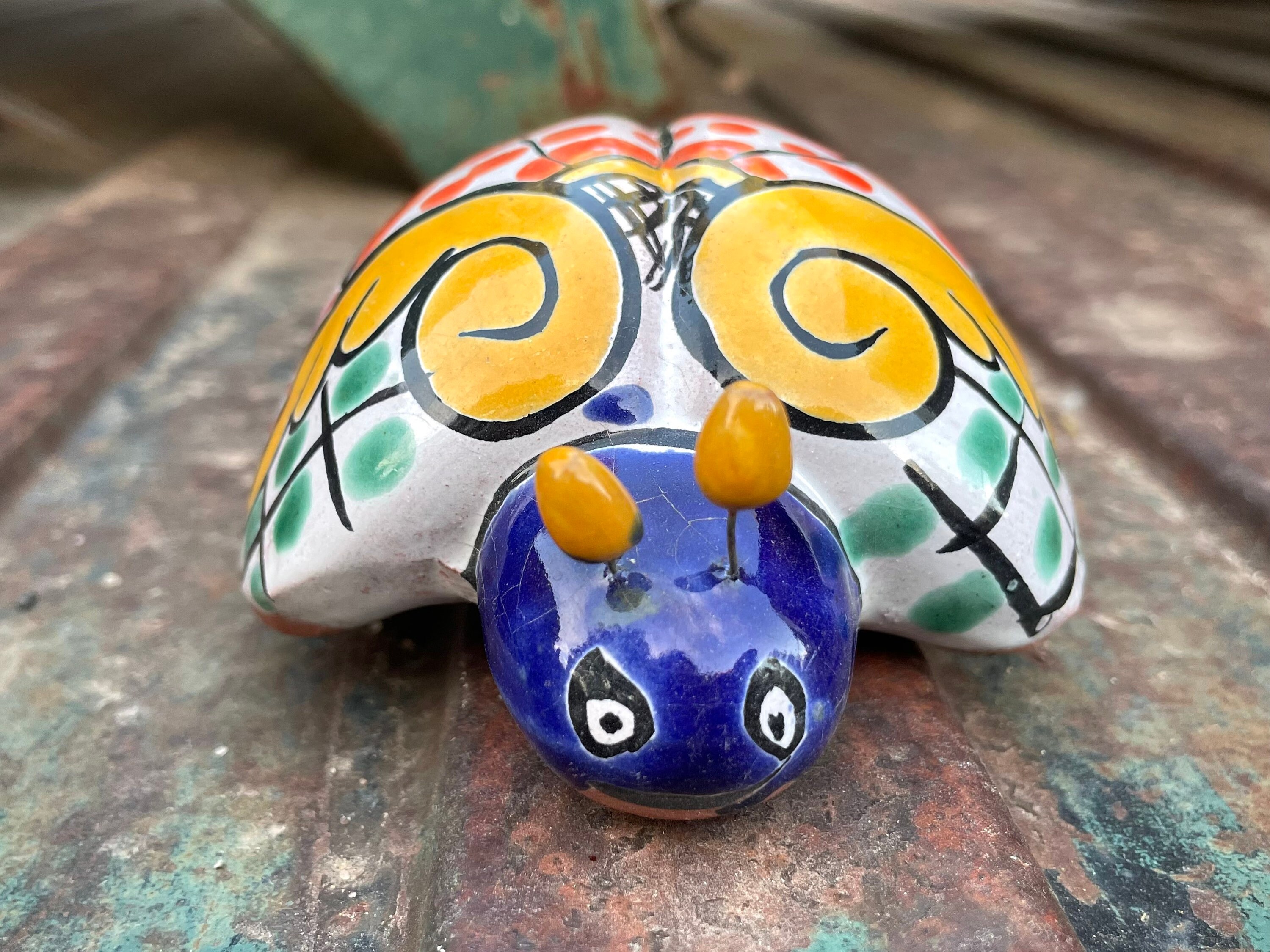 Vintage Talavera Pottery Snail Figurine Mexican Pottery Wall Art, Patio ...