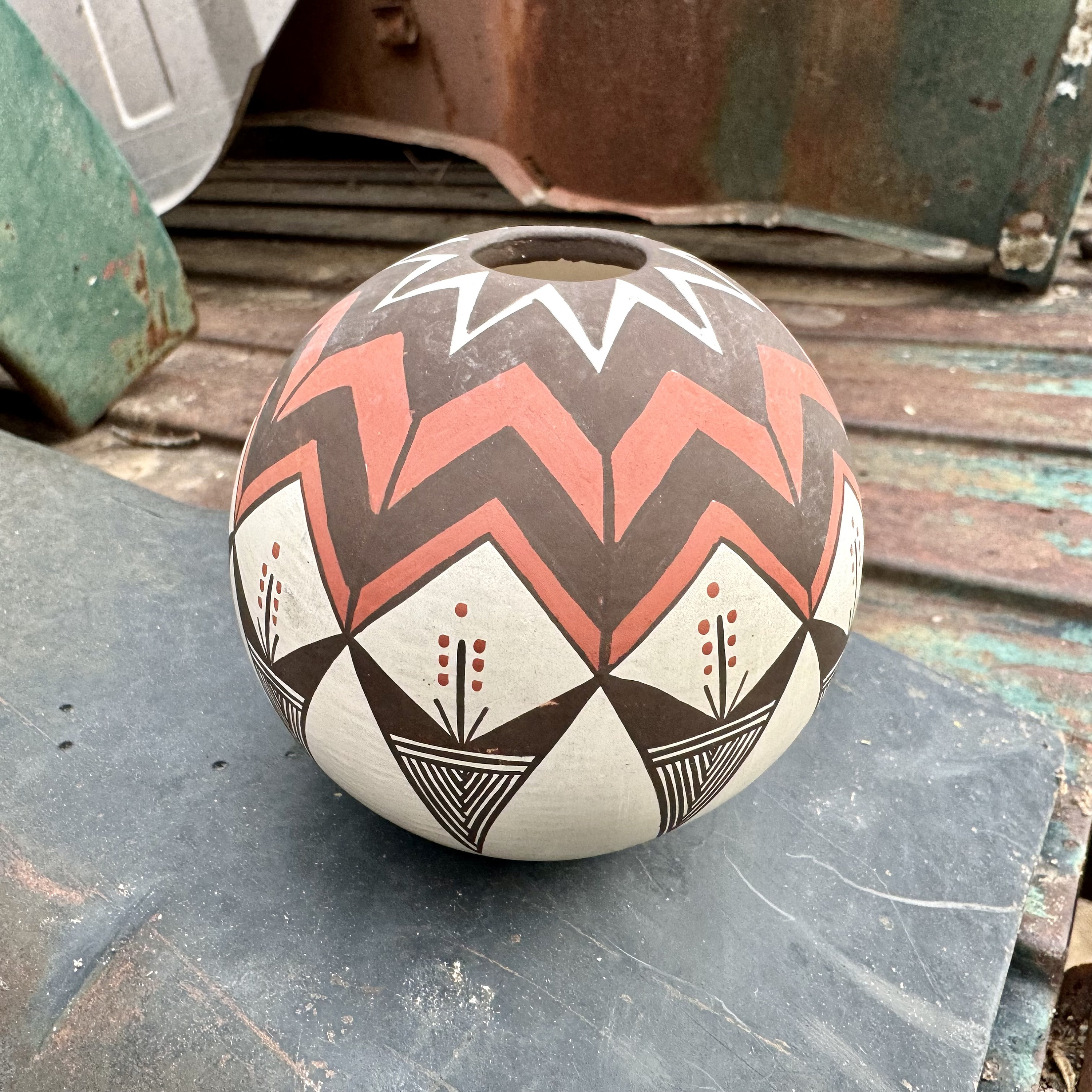 Vintage P. Iule Small Acoma Pottery Seed Pot Approx 3 Dia, Native ...