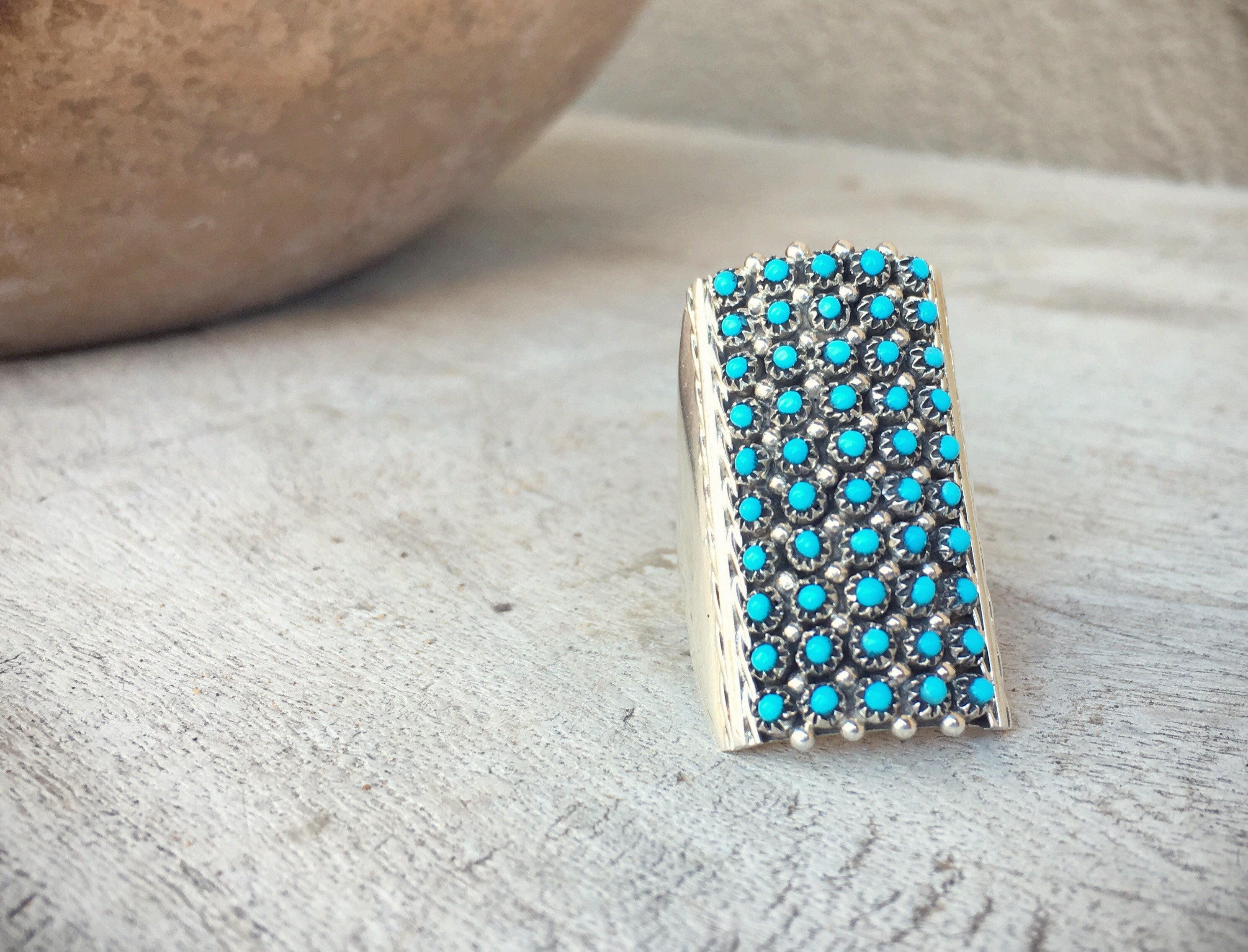 Zuni Turquoise Ring Snake Eye Native American Ring, Turquoise Jewelry ...