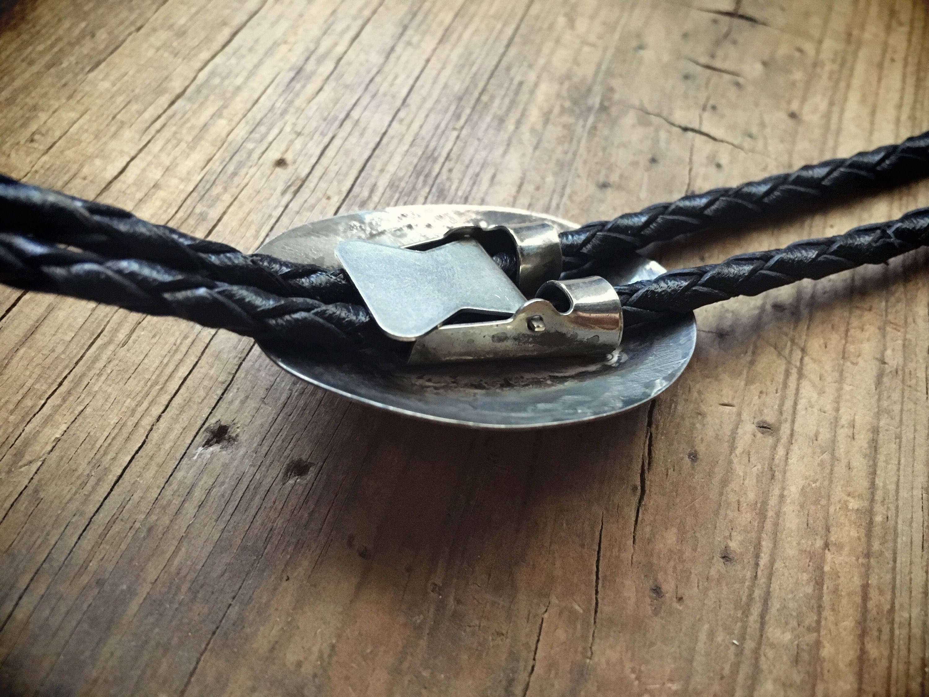 Vintage Silver and Turquoise Bolo Tie, Native American Indian Bola Gift ...