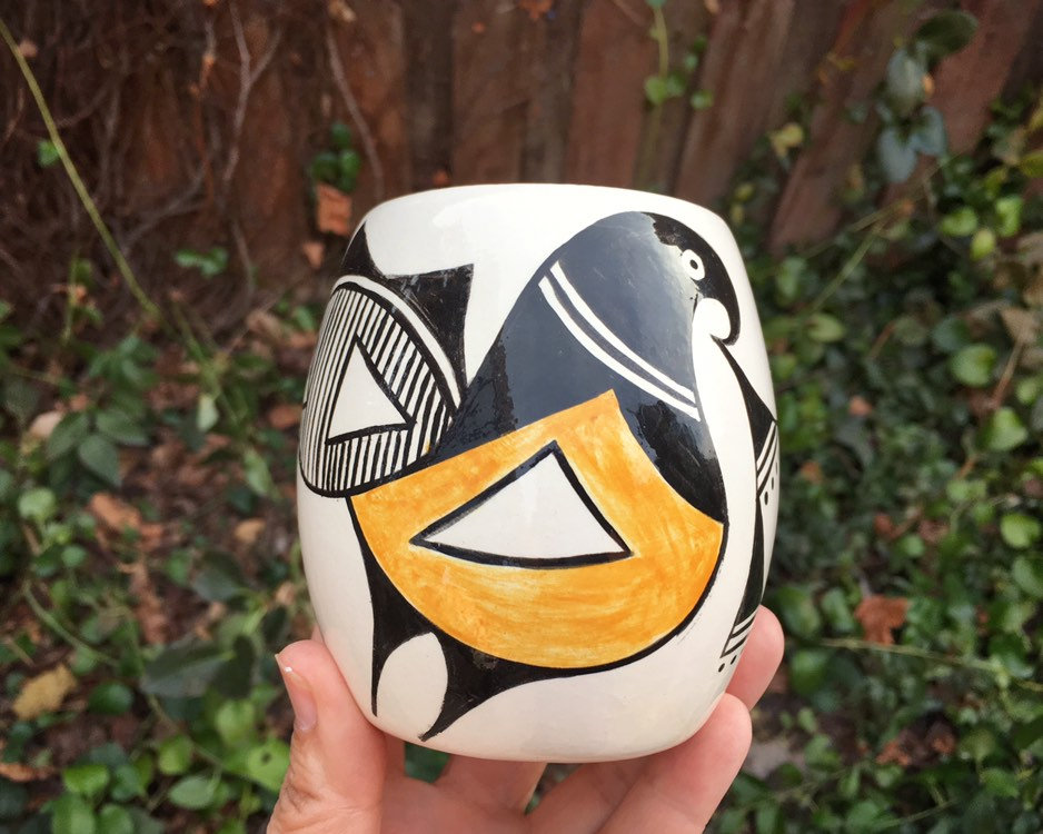 Vintage Handmade Native American Mug from Acoma New Mexico, Native ...